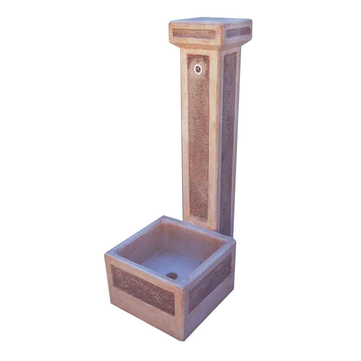 Cismea sau Fantana din Beton imitatie lemn rustic pentru Gradina COD42